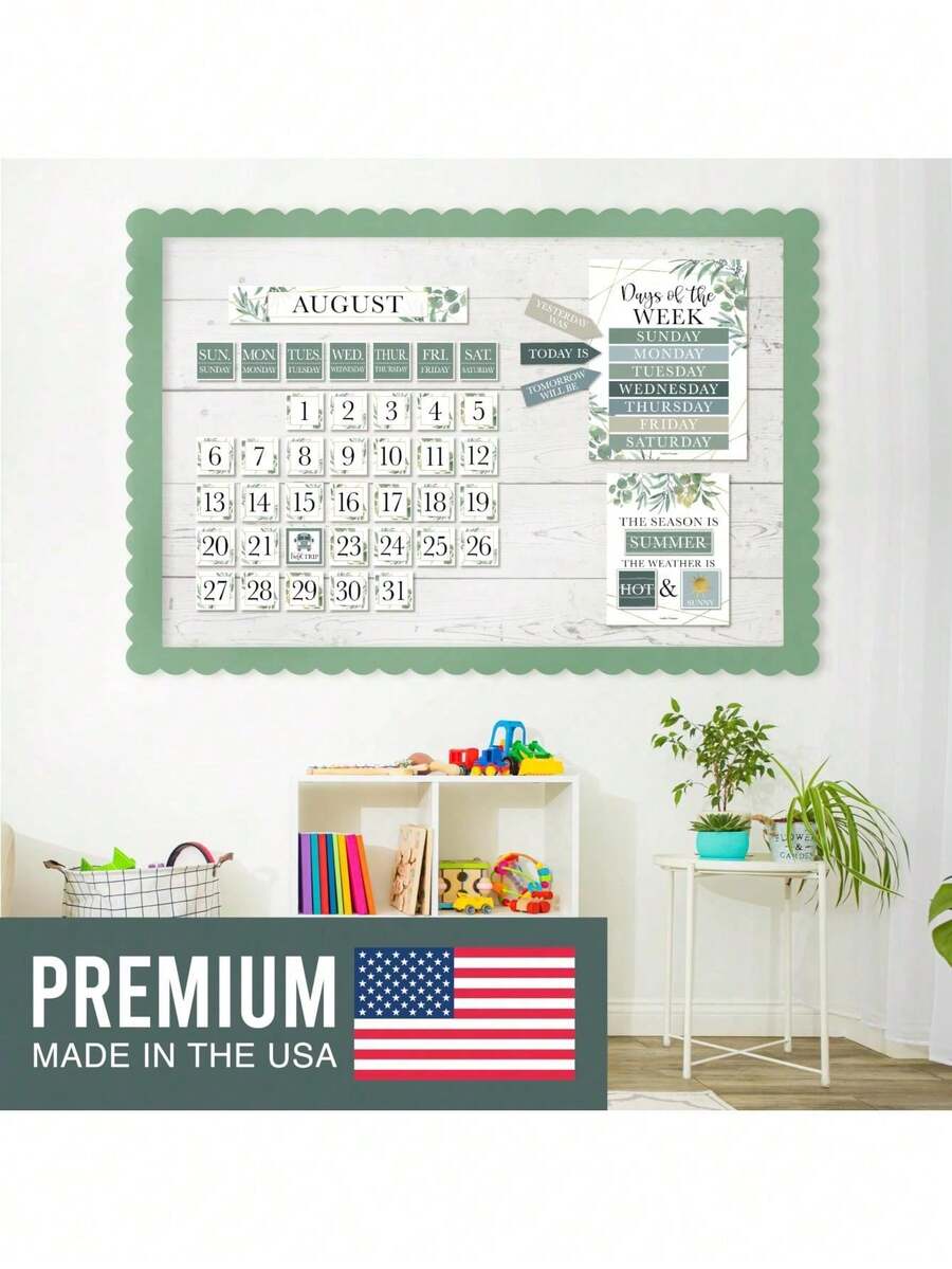 Classroom Calendar, 98 Pieces, Bulletin Board, Hadley Designs ...