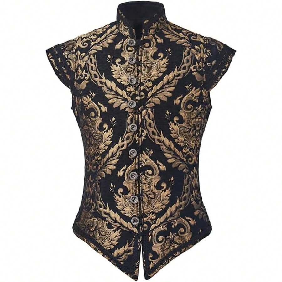 Mens Tudor Doublet Vest Victorian Medieval Renaissance Tudor Prince ...