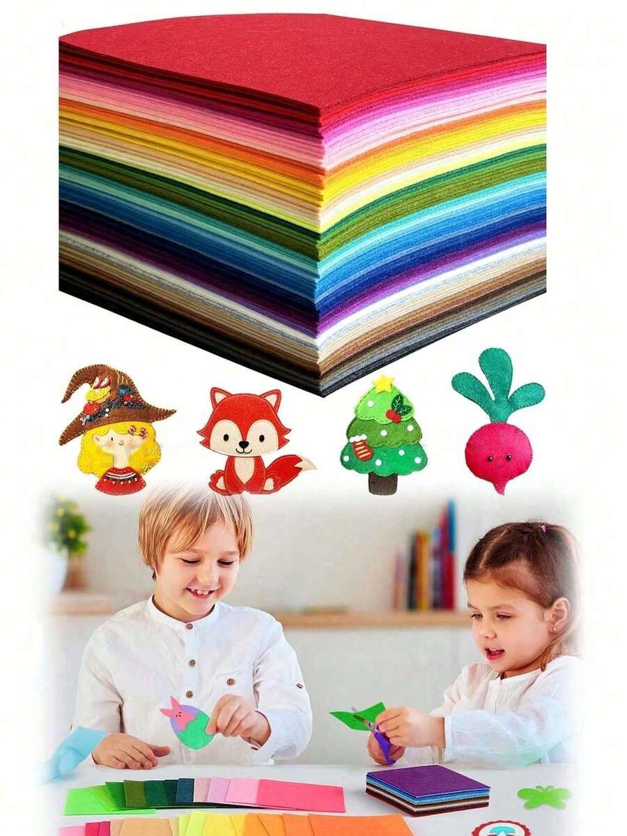 40pcs Soft Felt Sheets Various Colors Of Felt Sheets, Great For DIY ...