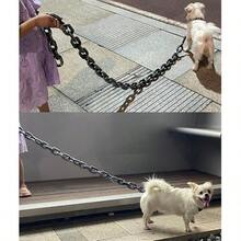 Funny Fake Iron Chain Dog Leash, Plastic, Imitates Chains, For Small ...