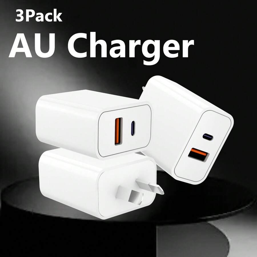 USB C Wall Charger Block 20W, 1Pack Dual Port PD Power Delivery Fast ...