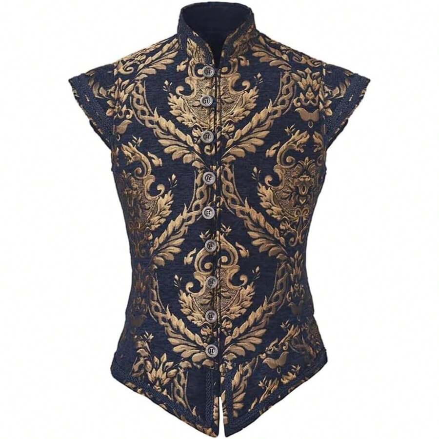 Mens Tudor Doublet Vest Victorian Medieval Renaissance Tudor Prince ...