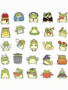 50pcs Versatile Little Frog Stickers Cute Cartoon Animals Decal DIY ...