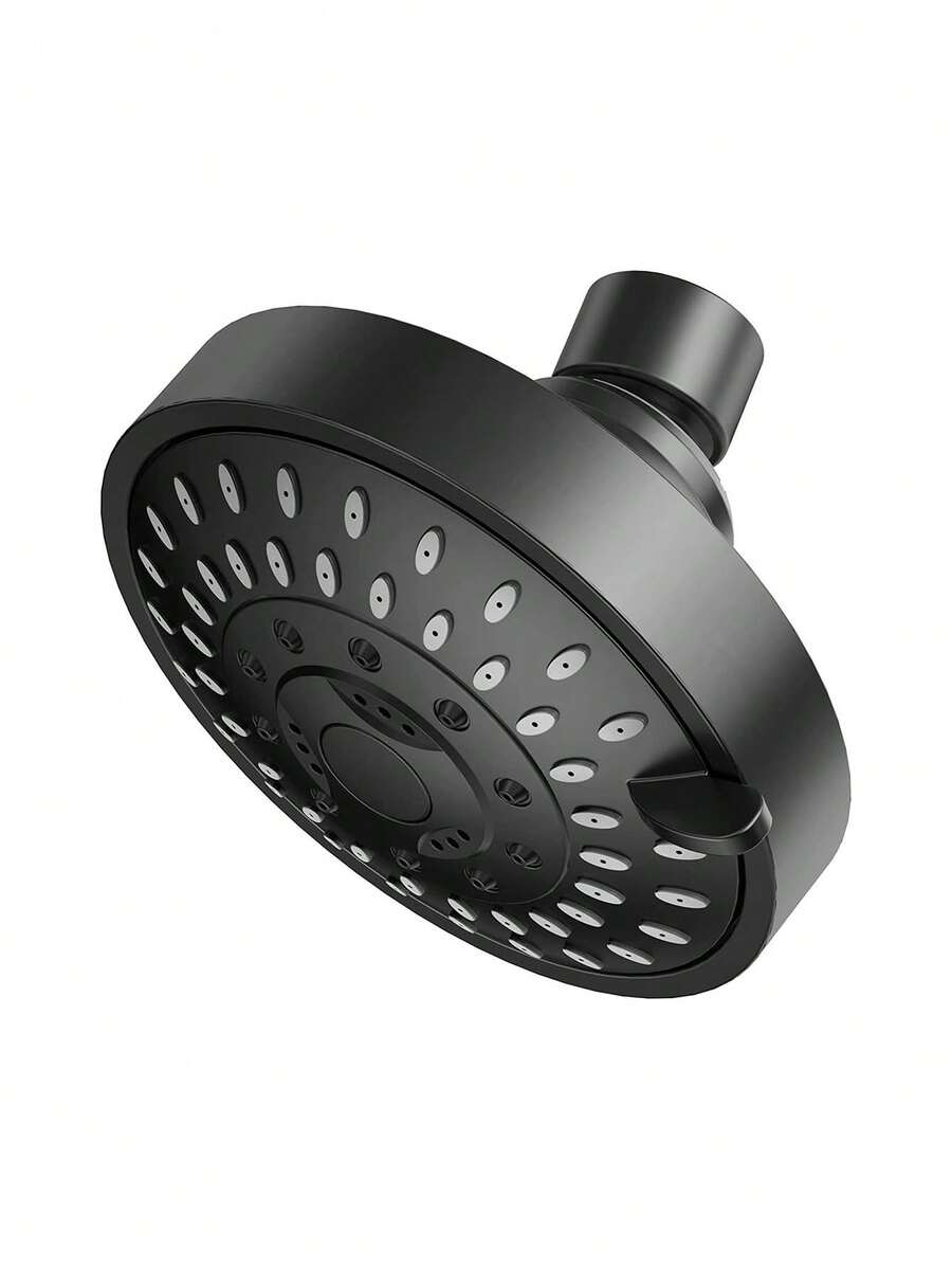 1pc American 4-Inch High-Pressure Shower Head, Black 5-Speed Concealed ...