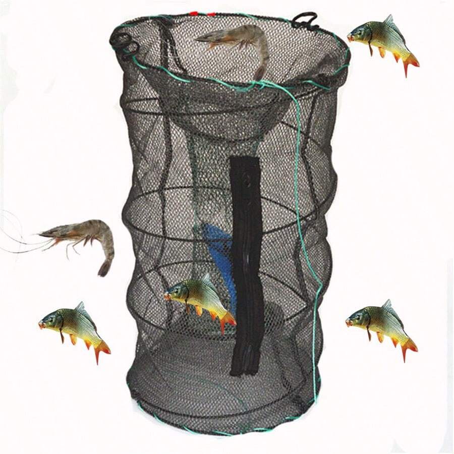 Foldable Fish Trap Net, Crab Trap, Shrimp Trap, Fishing Gear, Portable ...