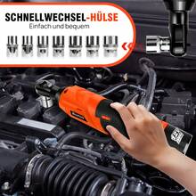 HSHa Akku-Elektro-Ratschenschlüssel, Power-Ratschenschlüssel-Set mit 2 ...