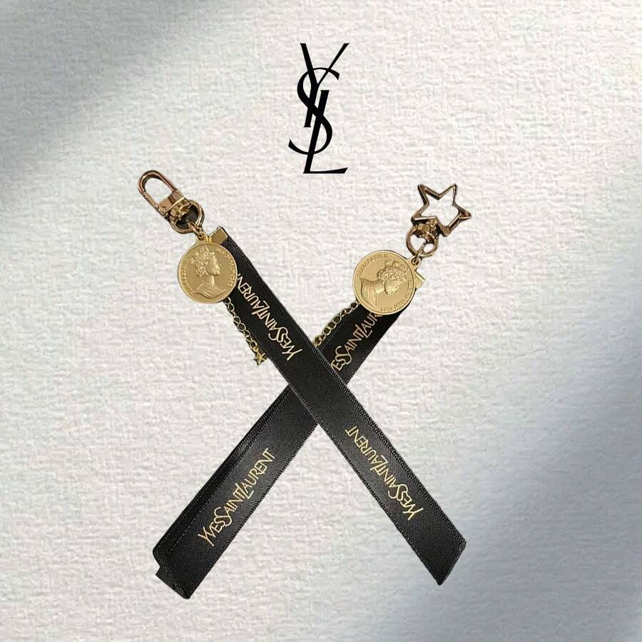 Yves Saint Laurent 2 Pieces High-End Vintage Coin Bag Charms: Elegant ...