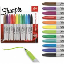 Sharpie Permanent Markers Quick Drying And Fade Resistant Fine Tip ...