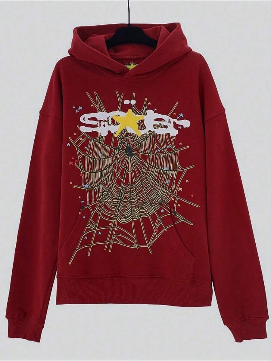 Young 555 Foam Letter Couple Hoodie Pink Sweatshirt | SHEIN USA