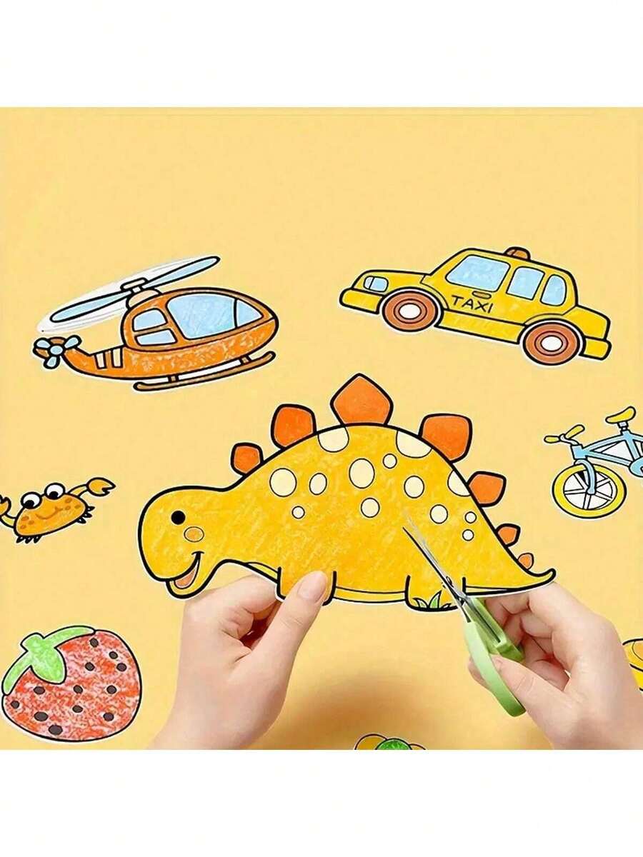 1set 300 Cm Extra Long Doodle Rolls With Different Themes, Colouring ...