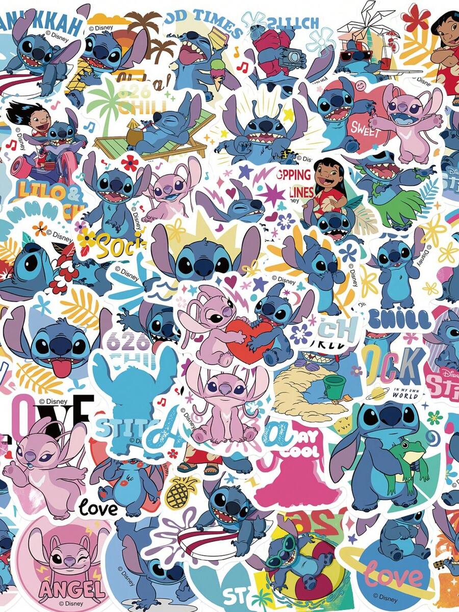 Disney 50pcs Stitch Stickers Stitch Party Favors Stitch Cartoon ...