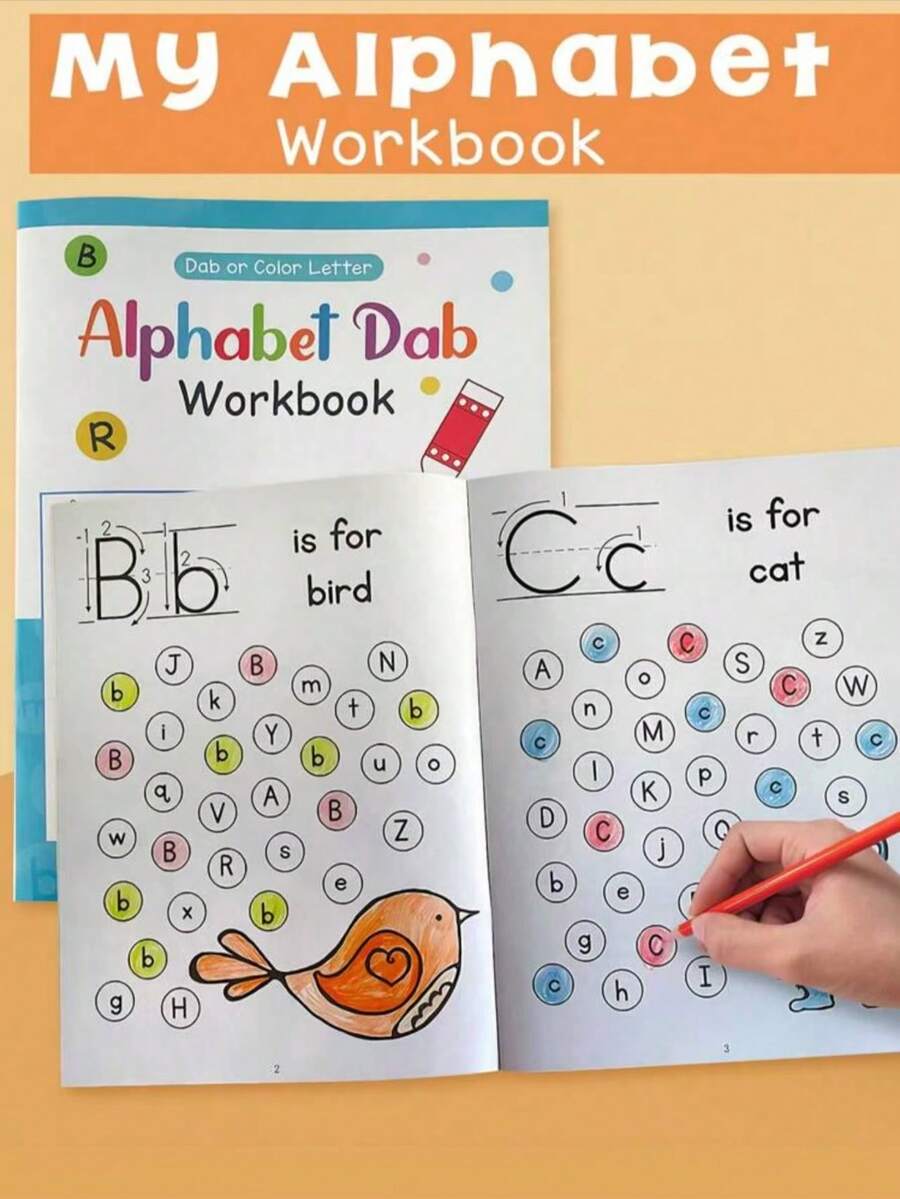26 Alfabeto 0-9 Número Libro de trabajo de caligrafía para niños ...