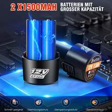 HSHa Akku-Elektro-Ratschenschlüssel, Power-Ratschenschlüssel-Set mit 2 ...