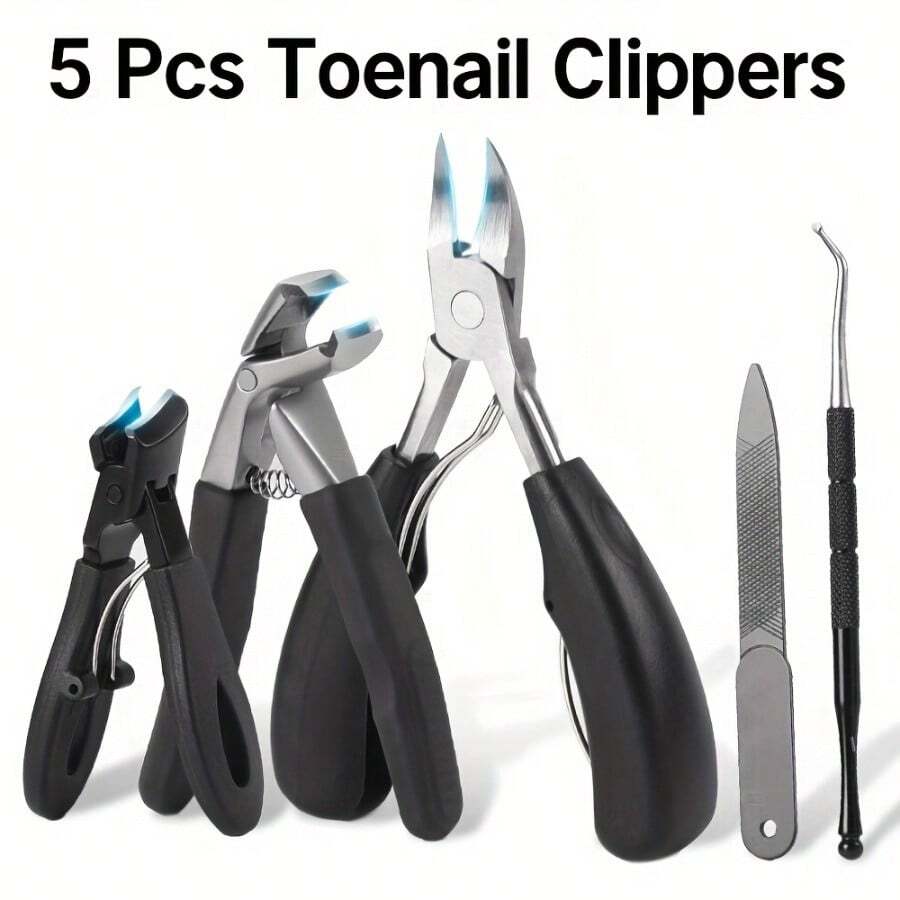 Toenail Clipper Set, Professional Toenail Care Kit 5pcs In 1 Set ...