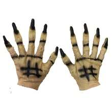 1 Pair Halloween Horror Bar Costume Prop Ghoul Hands Gloves, Scary Lady ...