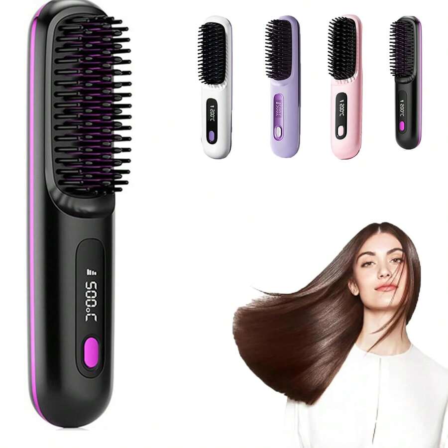 Go Brush Pro,Portable Straightener Brush - Gobrush Pro,Gobrush Pro (D ...