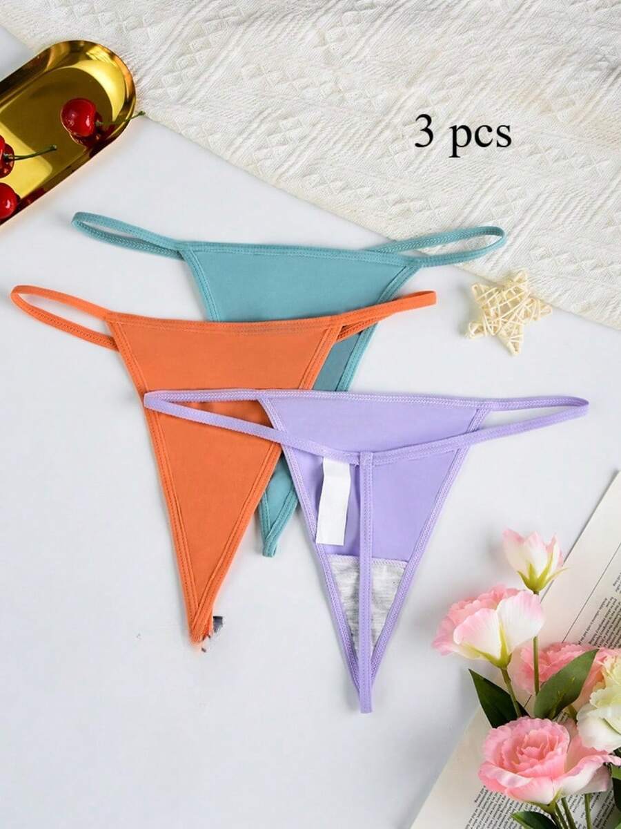 Low-Rise G-String Panties - Seamless T-Back Underwear For Women, Soft ...