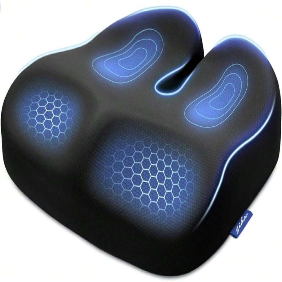 Ergonomic Seat Cushion With Thigh Relief Slope, Office Chair Cushion ...