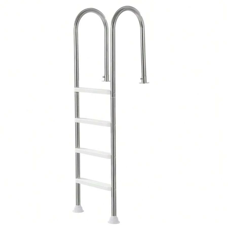 4-Step Stainless Steel Pool Ladder With Dual Handrails For 1371.6 Mm ...