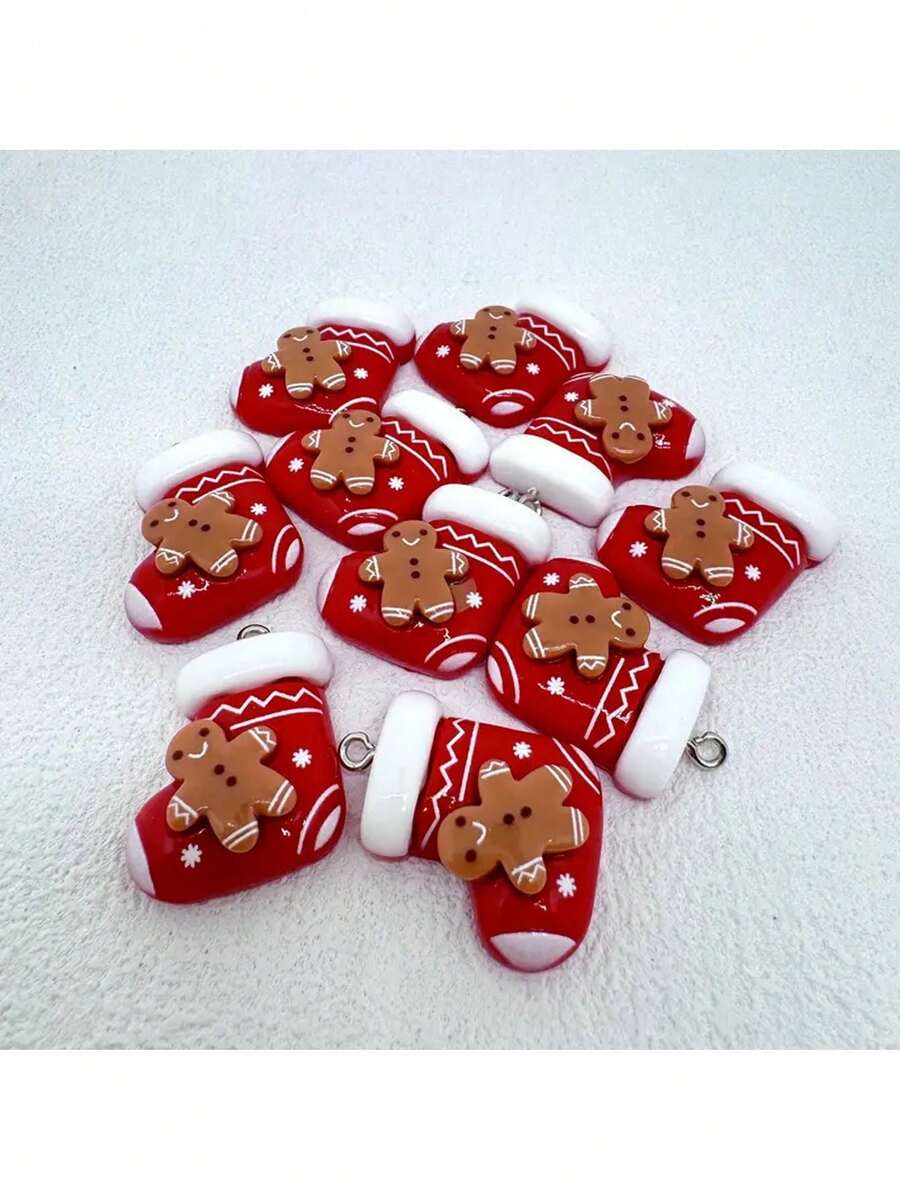 2pcs Christmas Mini Gingerbread Man Decorations, Holiday Gingerbread ...