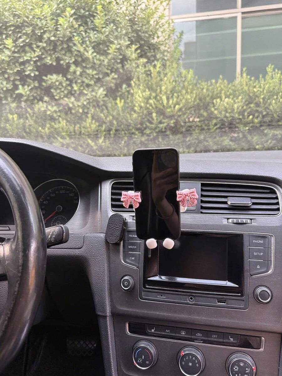 Car Phone Bracket With Diamond Bow Outlet Gravity Car Navigation ...