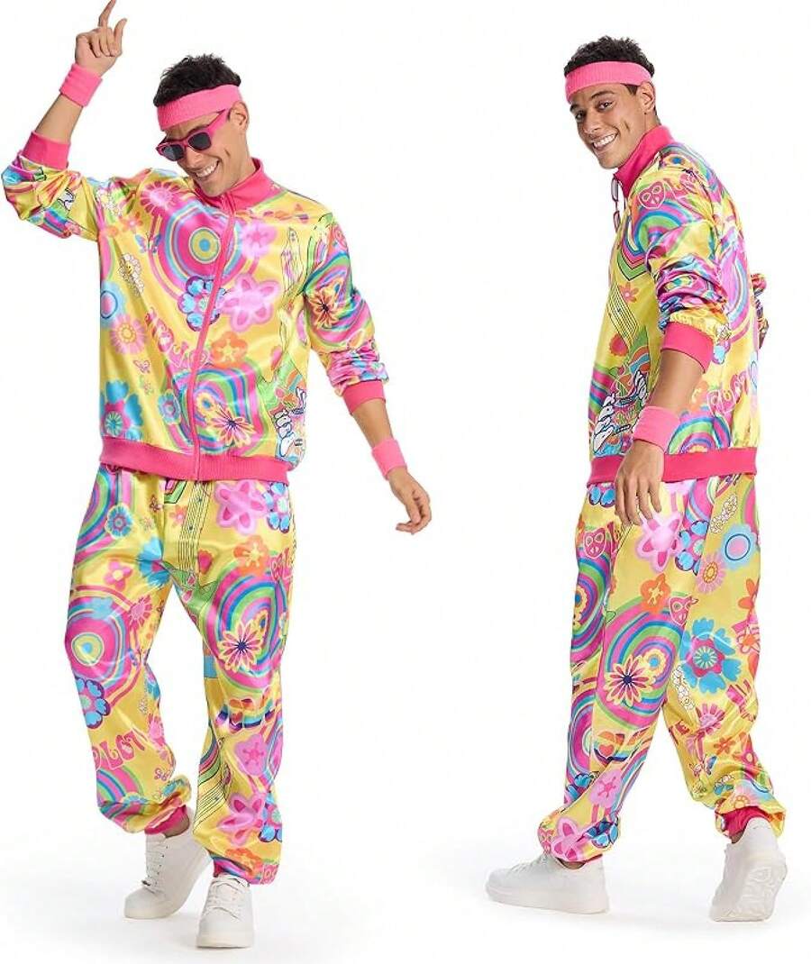 2025 Best 80s 90s Tracksuit Men, Retro Windbreaker Tracksuit 80s ...