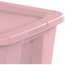 Pink, 18 Gallon Plastic Tote Box With Lid, Storage Container | SHEIN ITALIA