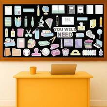 53 Pieces Supplies You Will Need Bulletin Board Set You'll Need School ...