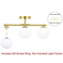 0.8-Inch Installation Fit G9 Bulb Replacement Plastic Dome Lamp Shade ...
