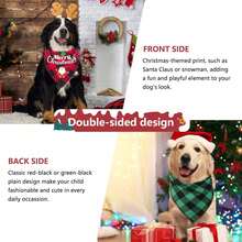 1PC Dog Headscarf Christmas Classic Plaid Pet Scarf Triangular Bib ...