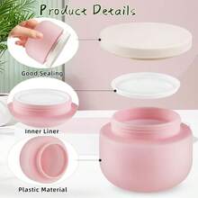 4 Pcs 250g 8.3oz Plastic Cream Jars Sample Containers Wide Mouth Leak ...