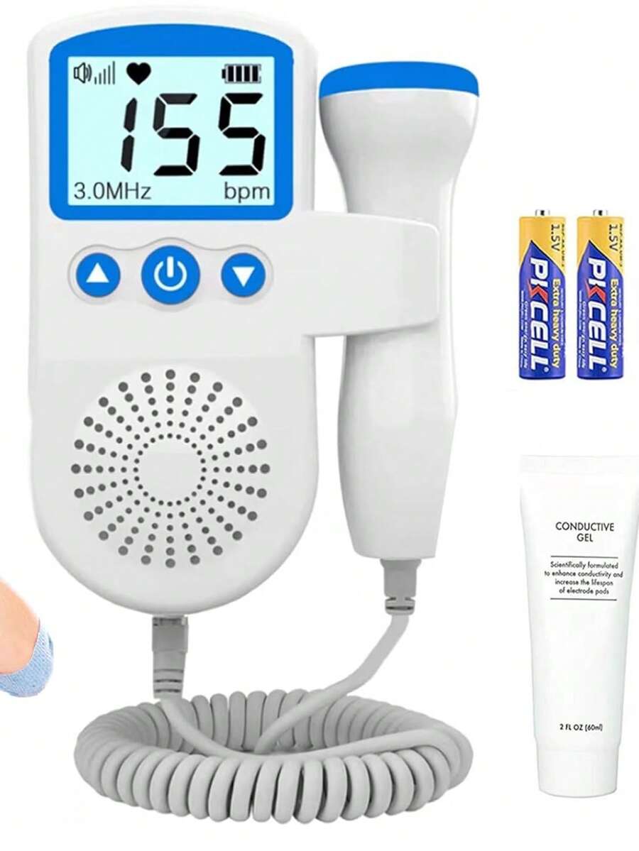 Fetal Baby Doppler With Doppler Gel, Baby Heart Monitor Doppler, Mini ...