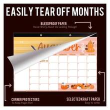 Large Doodle Teacher Desk Calendar 2025-2026 17-Month 25-26 Teacher ...