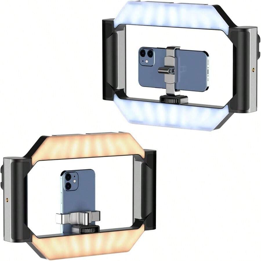 Smartphone Video Rig With Light, U - Rig Light Cell Phone Handheld ...