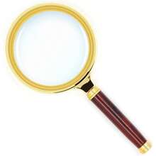 10X Handheld Magnifier Antique Mahogany Handle Magnifier Reading ...