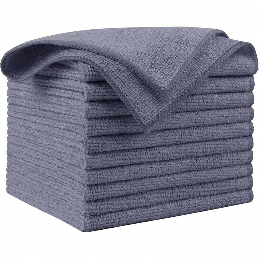 Microfiber Cleaning Cloth 10PK, Micro Fiber Cloth Cleaning, Premium All ...