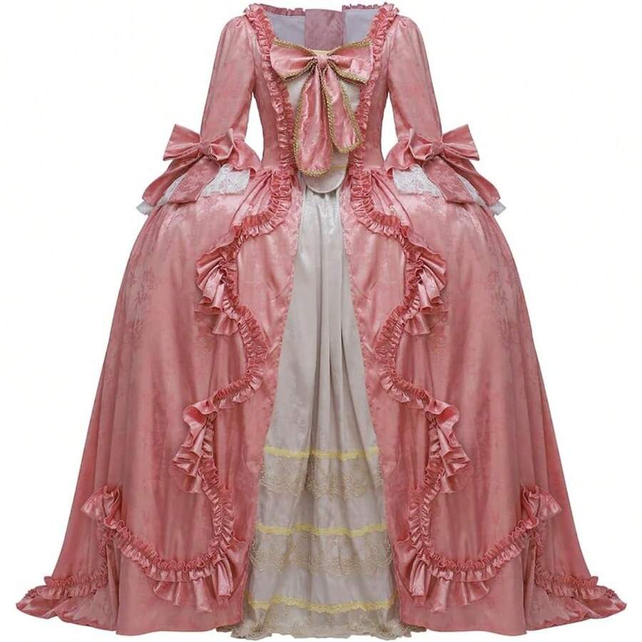 Court Rococo Baroque Ball Dresses 18th Century Georgian Era Costumes ...