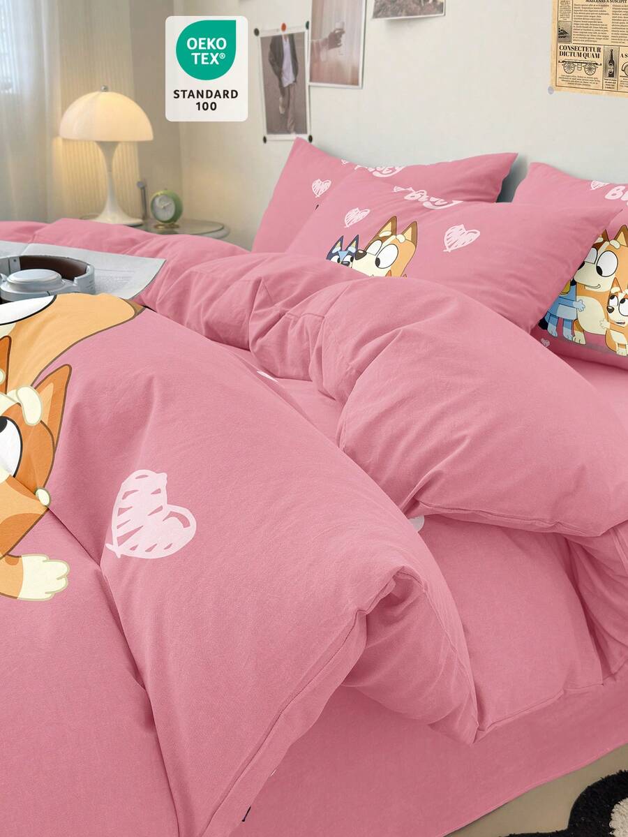 Bluey 2/3pcs Bluey Duvet Cover Set, Bluey Bedding, Cozy And Breathable ...