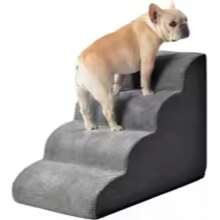 Small/Medium Dog Pet Stairs - Non-Slip Removable Steps, Thick Memory ...