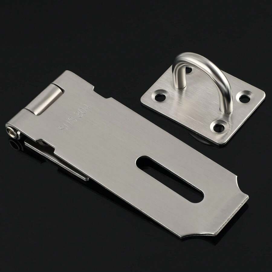 4 Inch 304 Stainless Steel Safety Hasp Lock, Secure Strap Lock With ...