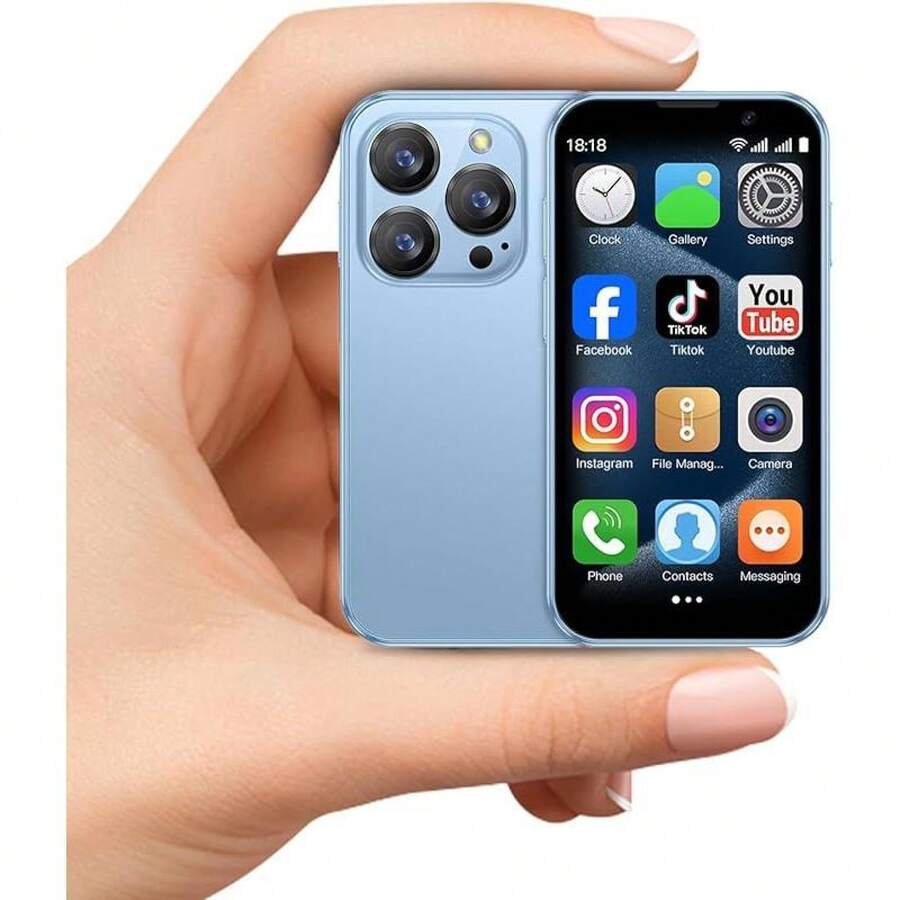 Mini Phone Unlocked Mini Smartphone For Kids 3.0" HD Touch Screen ...