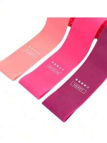 5pcs/Set Gradual Resistance Bands With Weight Markings, Elastic Bands ...
