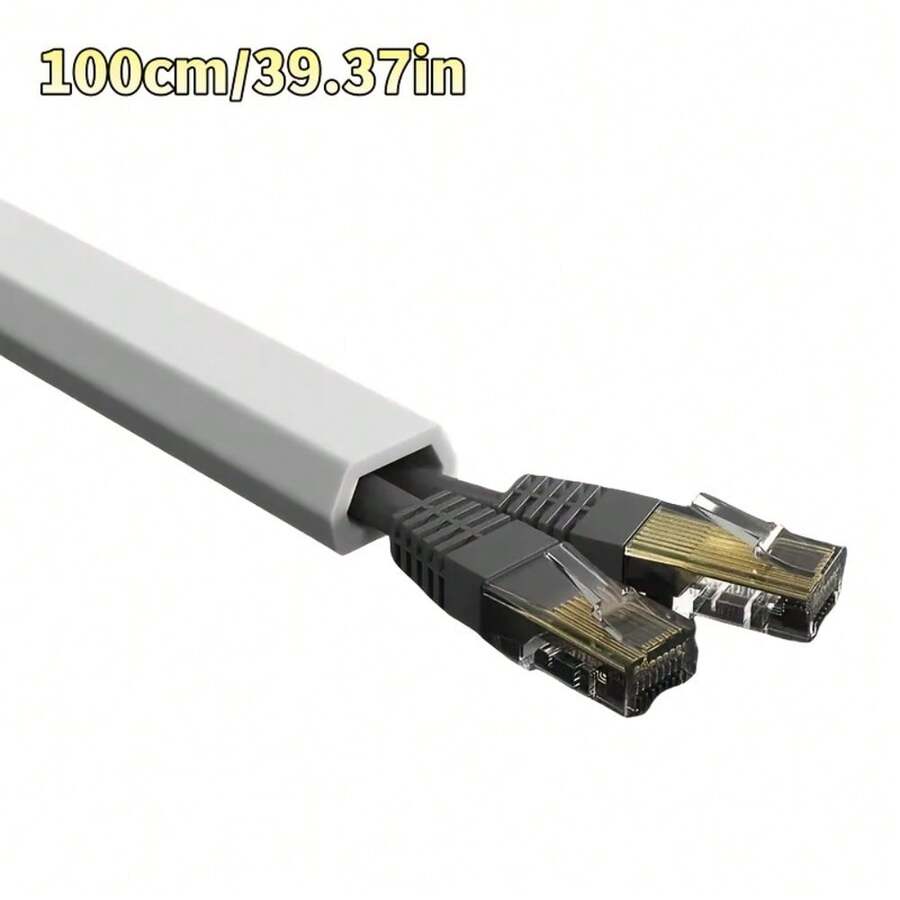 1pc Self-Adhesive Cable Management Tube, Invisible Floor Wire Cover For ...