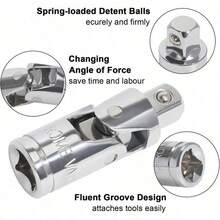 Universal Joint Socket Adapter 3pcs 1 4 3 8 1 2 In.Drive CRV Impact ...