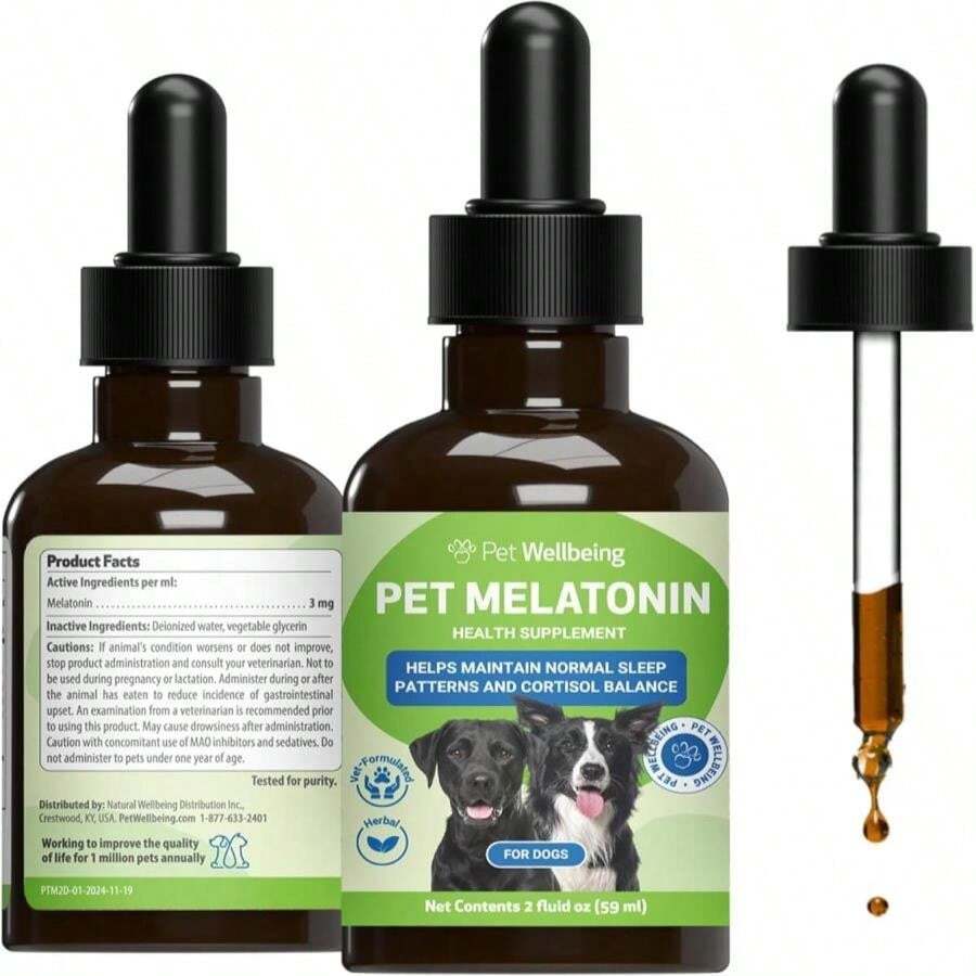 Pet Wellbeing Pet Melatonin For Dogs - Supports Adrenal Health ...