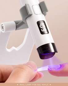 Handheld UV Light For Gel Nails With Stand, Mini Portable Cordless Nail ...
