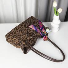 Modische Retro Leoparden Muster Shopper Tasche, Große Kapazität Pendler ...