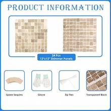 Shimmer Wall Backdrop Champagne Gold Square Sequin Wall Panel Backdrop ...