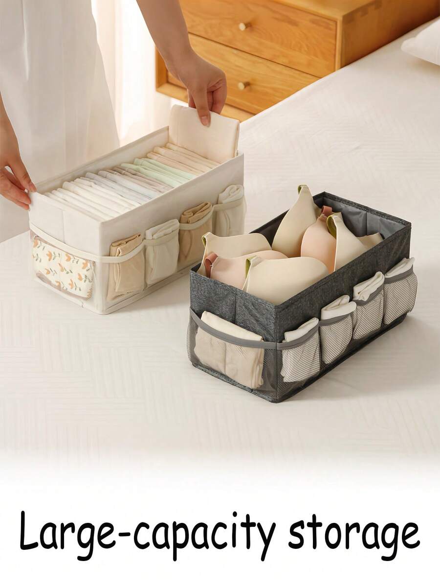 1pc Foldable Compartment Storage Box, Multi-Layer Organizer Box For ...