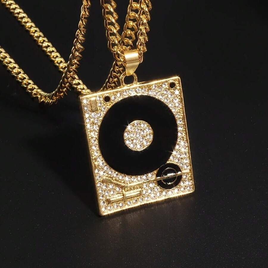 Hip Hop Phonograph Pendant Record Player Pendant Necklace | SHEIN USA